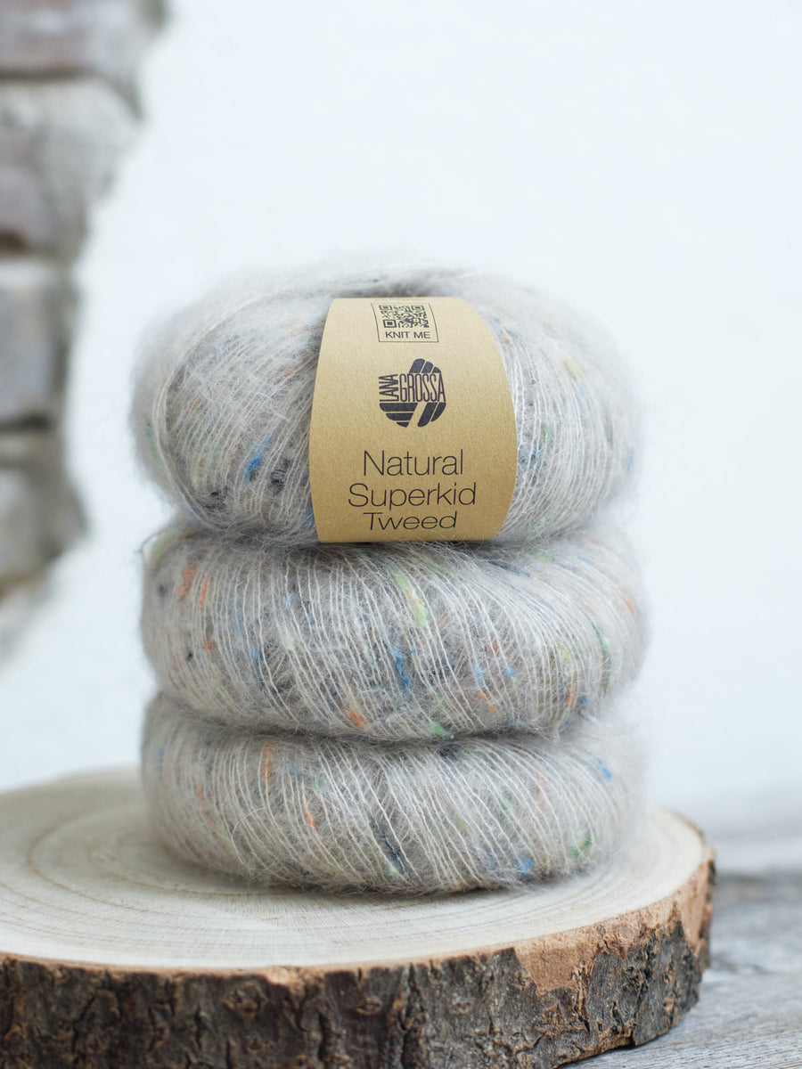 Natural Superkid Tweed 614 Natur – Knotten Wolle